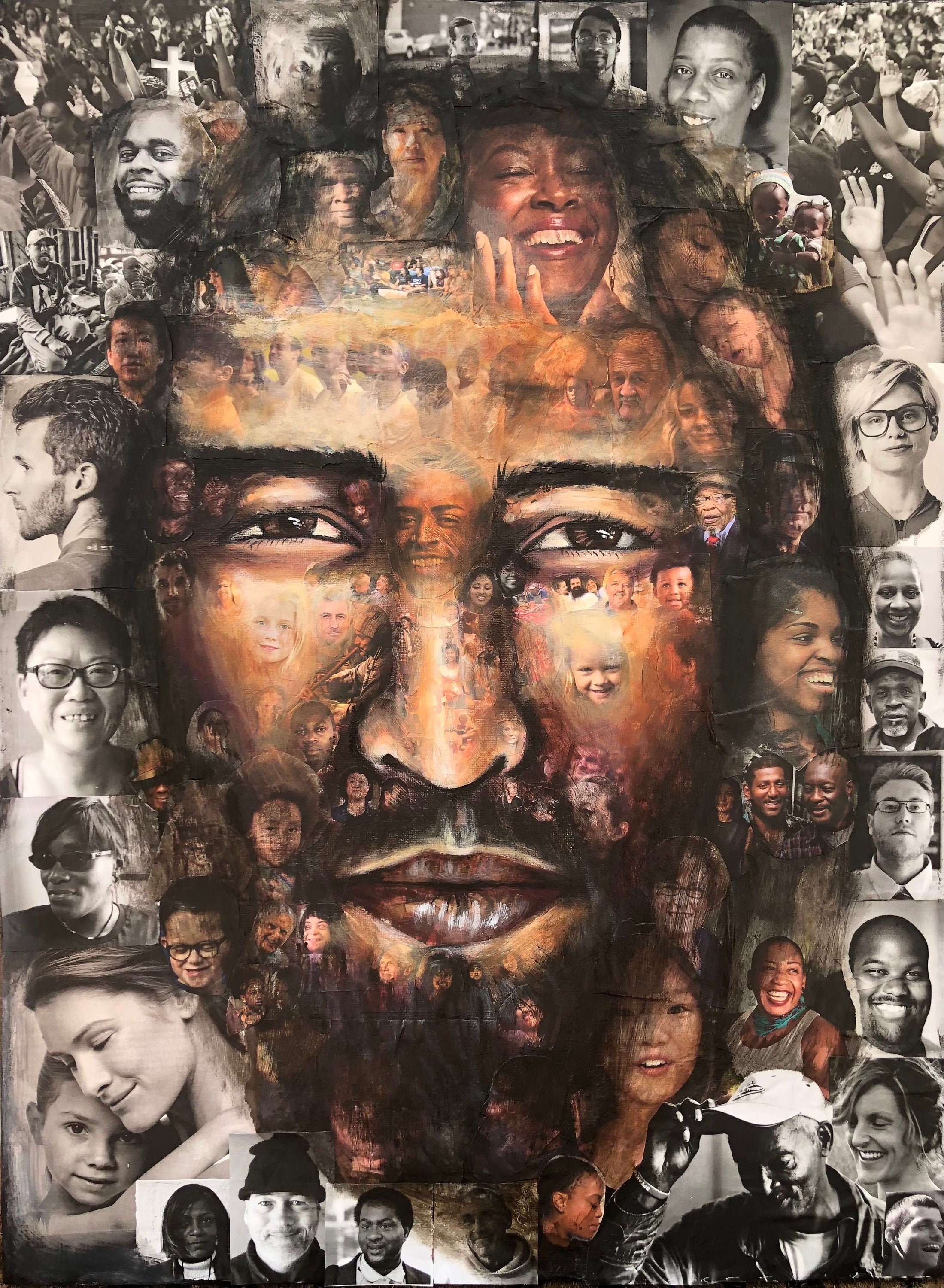 Descarga digital de collage de Jesús Multiétnico - Etsy España