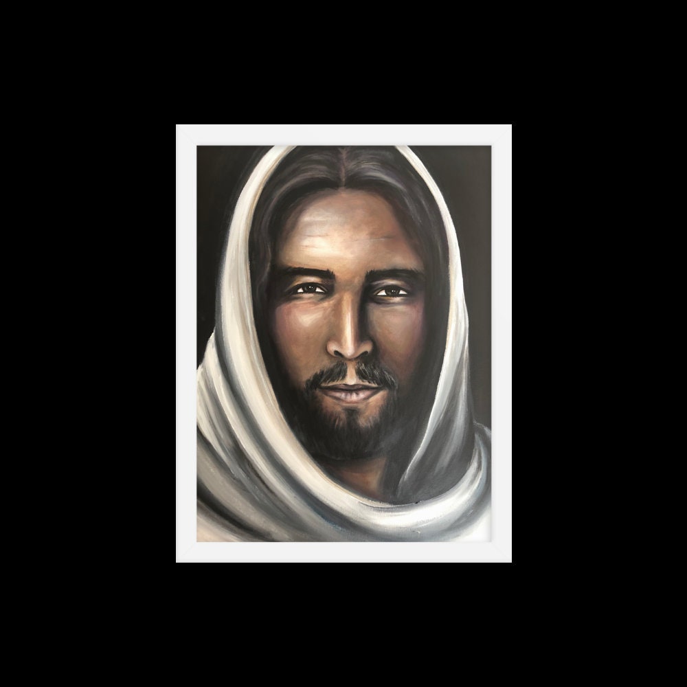 Digital Download of Jesus, Accurate Jesus Portrait, Jesus Print, Brown ...