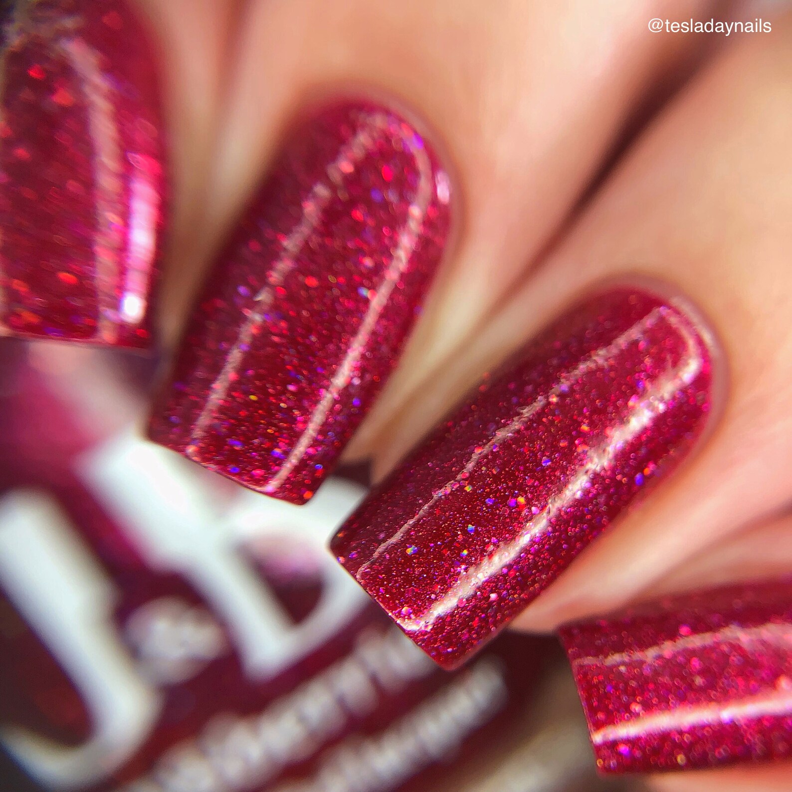 That's Mrs. Claws to You a Scarlet Red Holographic | Etsy