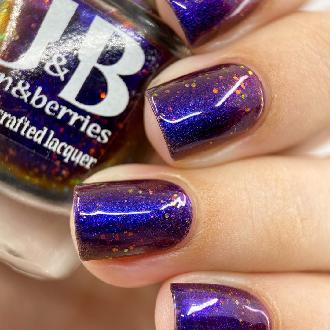 Deviled Eggplant - Blue/purple/mauve Multichrome Nail Polish With ...