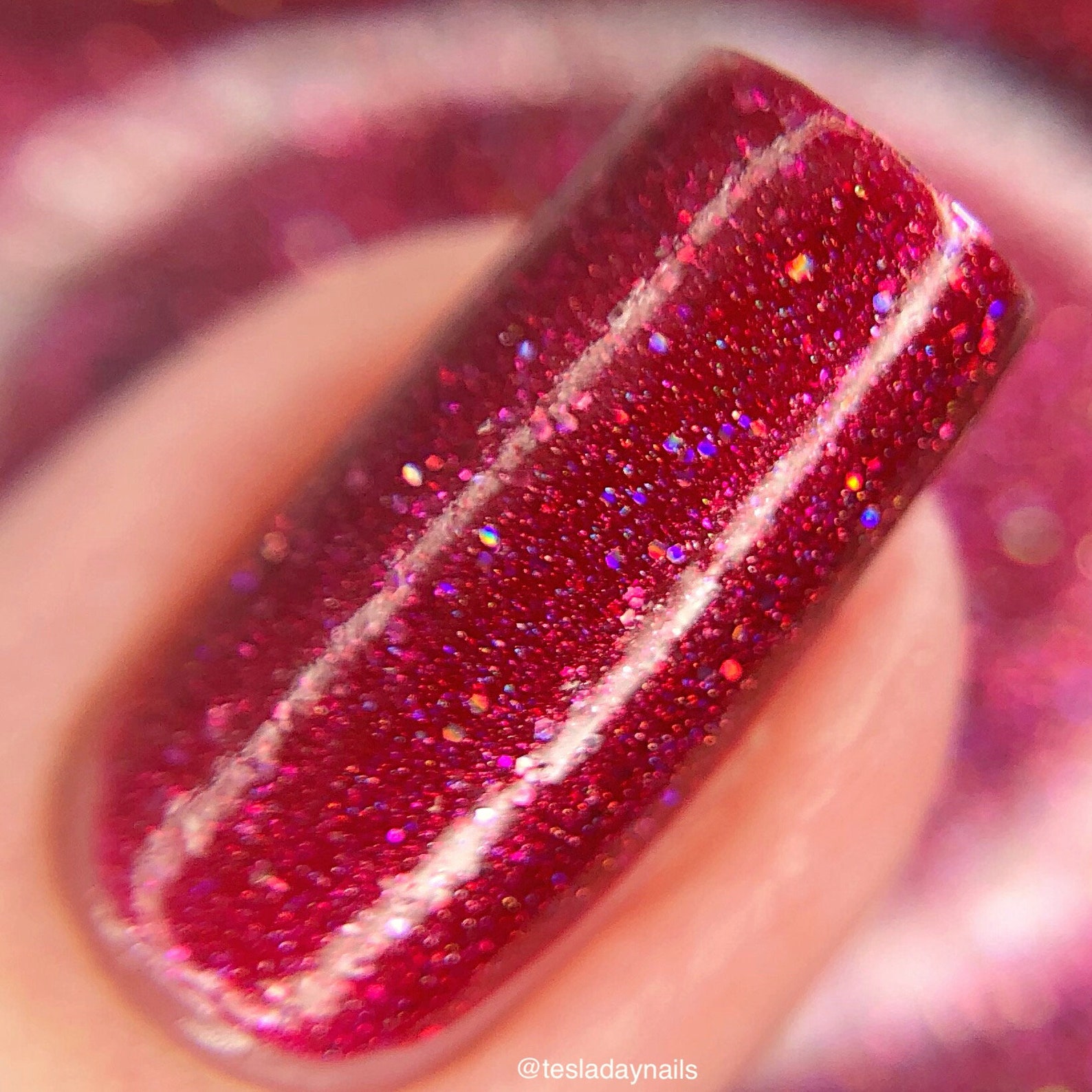 That's Mrs. Claws to You a Scarlet Red Holographic | Etsy