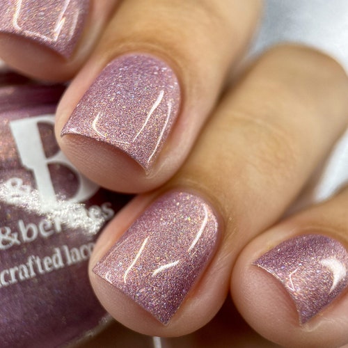 Carbon Sleek Gunmetal Holographic Ultra Metallic Nail Polish | Etsy