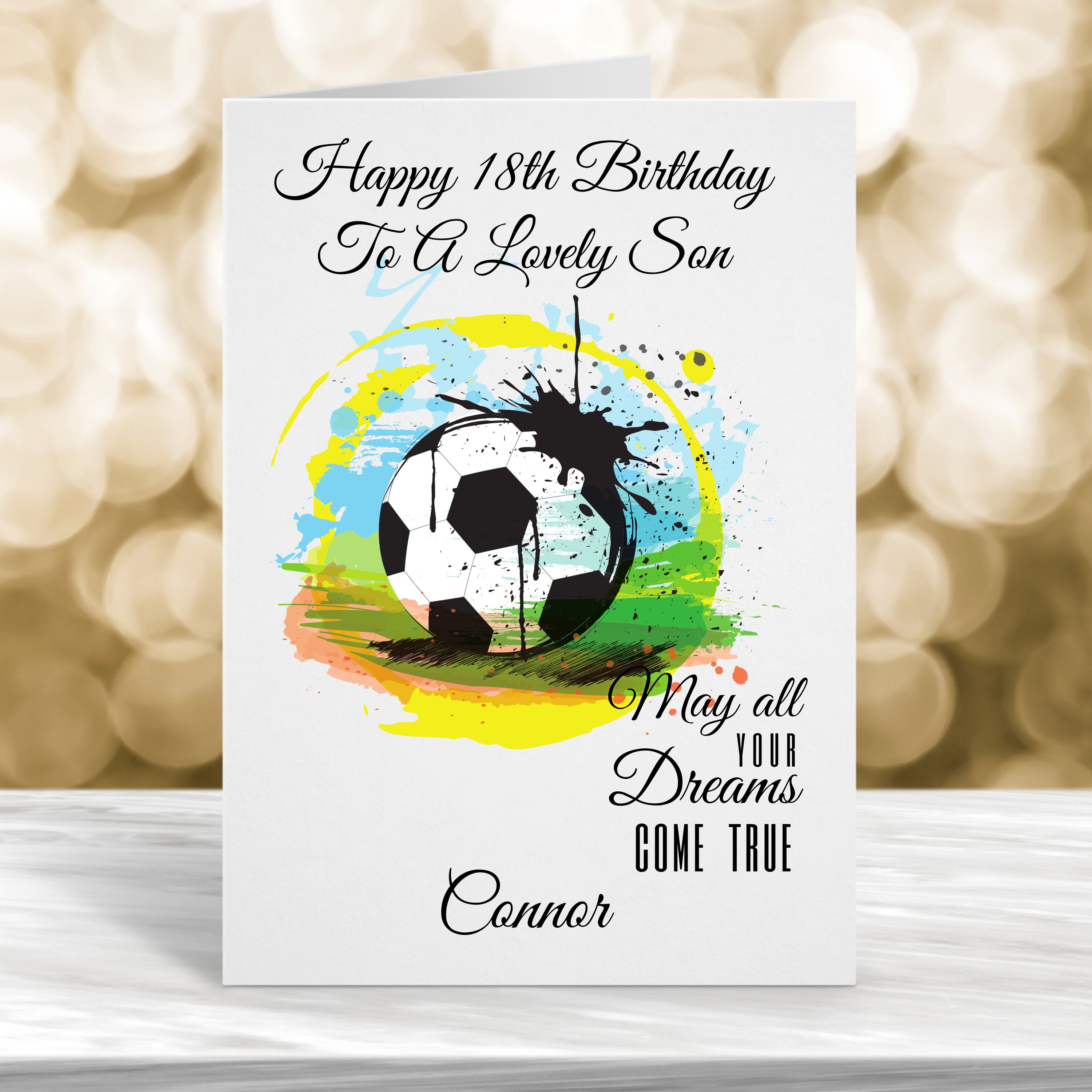 Personalised Son Birthday Card, 18th Birthday Card, 16th Birthday Card ...