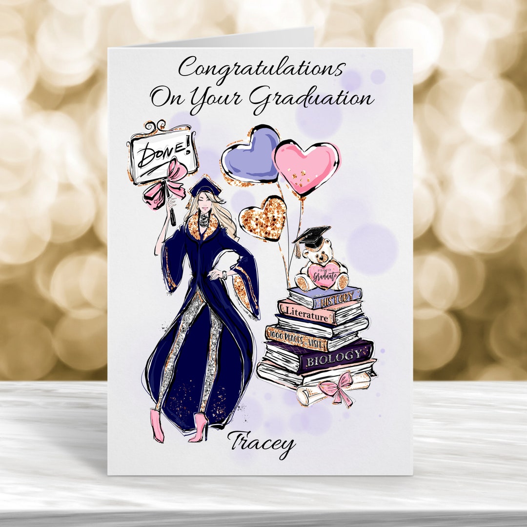 Personalised Graduation Card, Graduation Card, Congratulations on Your ...