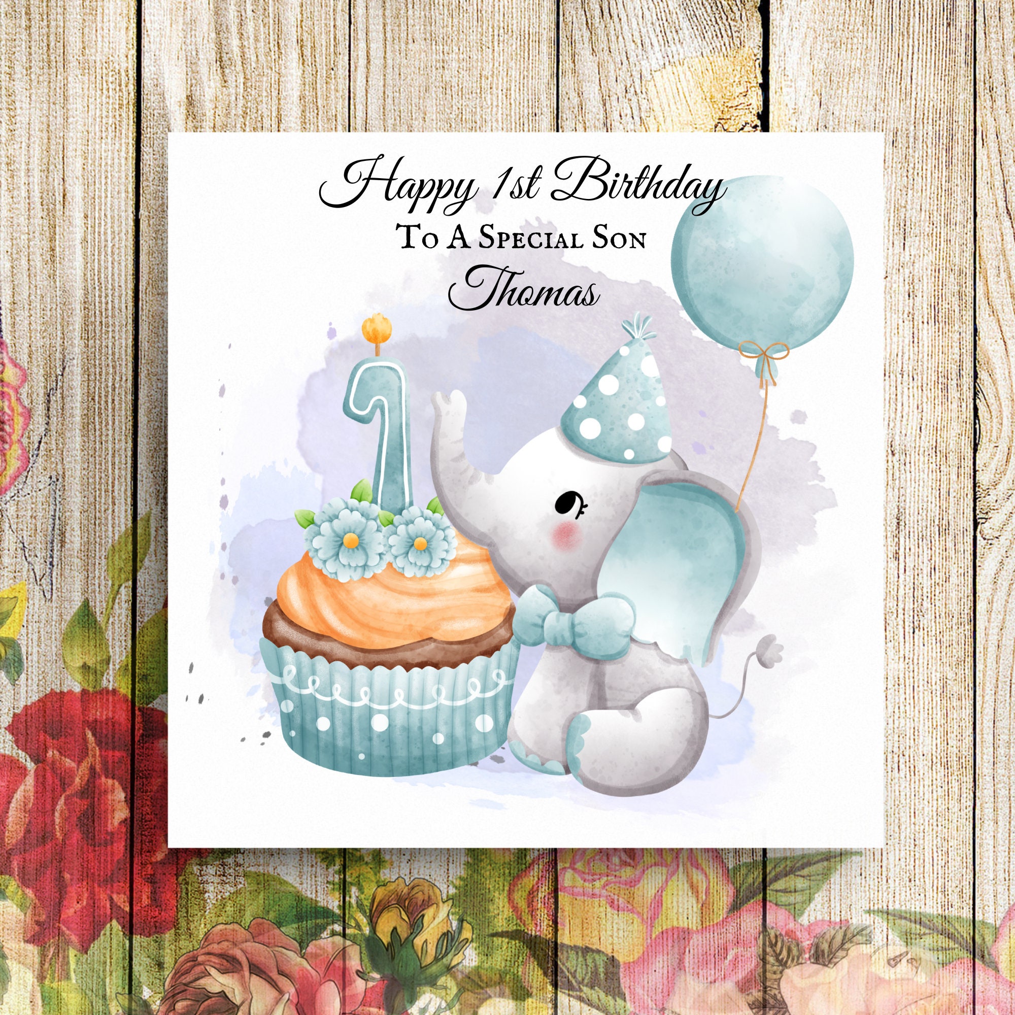 Personalised 1st Birthday Card 1st Birthday Card First - Etsy