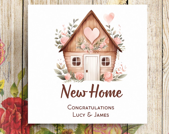 Personalised New Home Card, Congratulations on Your New Home, New Home ...