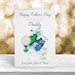 Personalised Father's Day Card, Happy Father's Day, No. 1 Dad Card ...