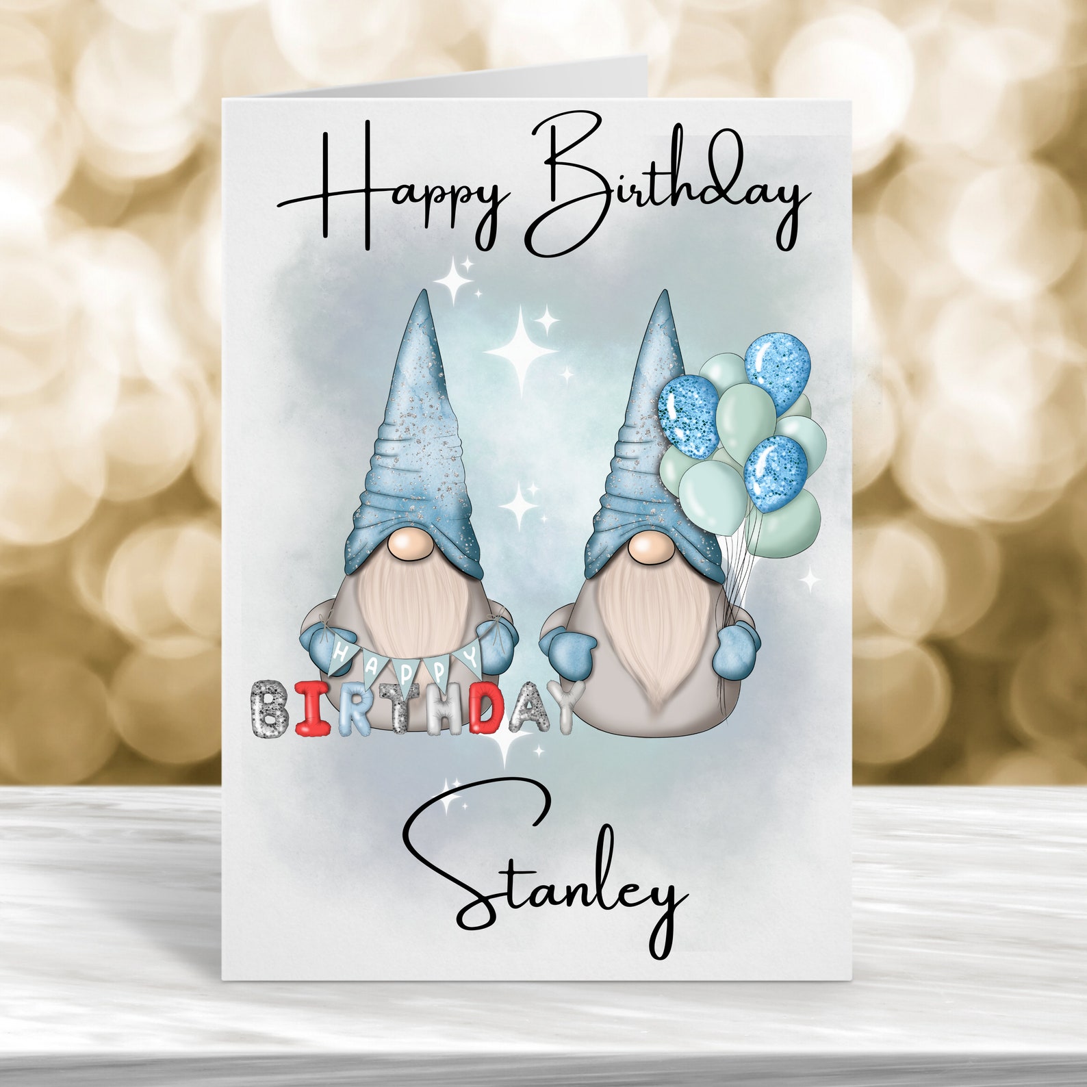 Personalised Birthday Card Personalised Gonk Birthday Card - Etsy