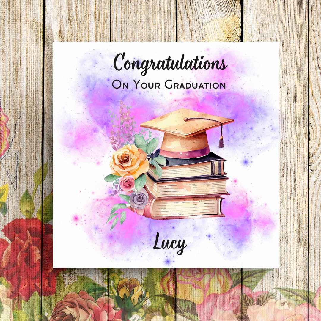 Personalised Graduation Card, Graduation Card, Congratulations Card ...