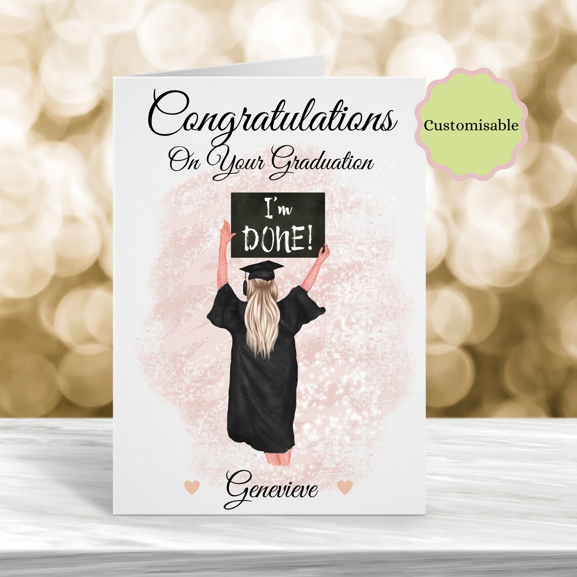 Personalised Graduation Card You Did It Congratulations on - Etsy UK