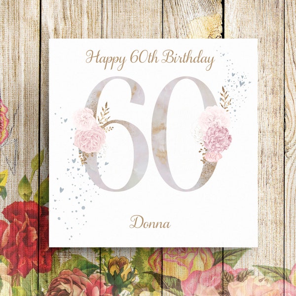 60th Birthday Card for Daughter - Etsy UK