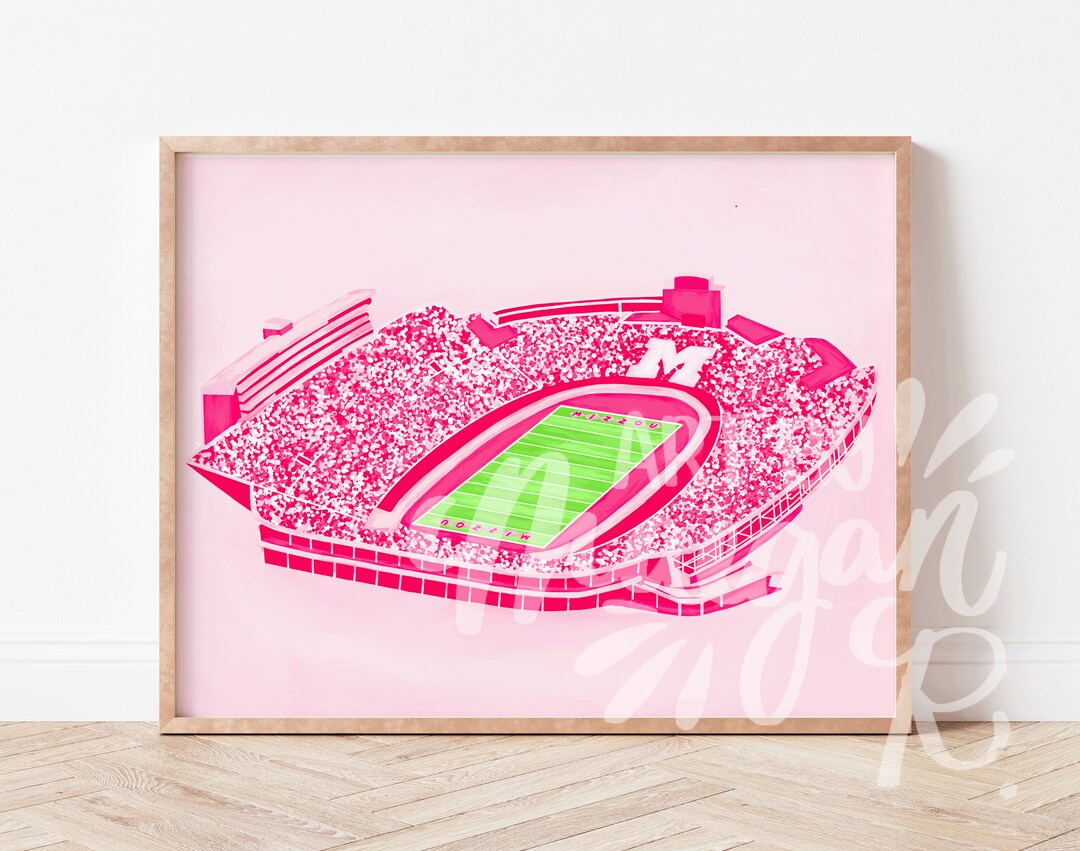 Dorm Decor Wall Art - University of Missouri Mizzou Stadium - Digital ...