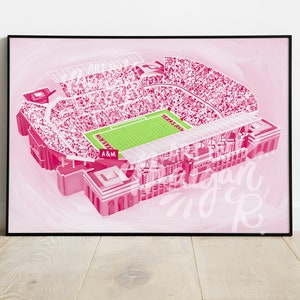 Dorm Decor Wall Art - Kyle Field Stadium Digital Download - Etsy