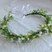 Greenery Flower Crown Outdoor Wedding Green Floral Crown Boho Flower ...