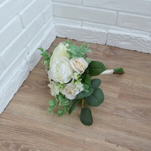 Small Ivory Bouquet Small Rose Wedding Bouquet Bridesmaids Bouquet ...