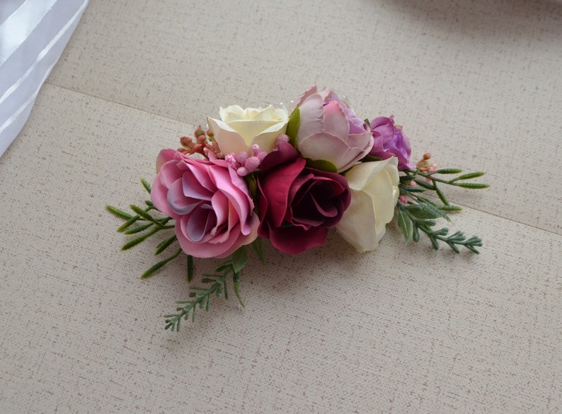 Lilac Flower Comb Light Purple Hair Comb Purple Hair Clip Wedding ...