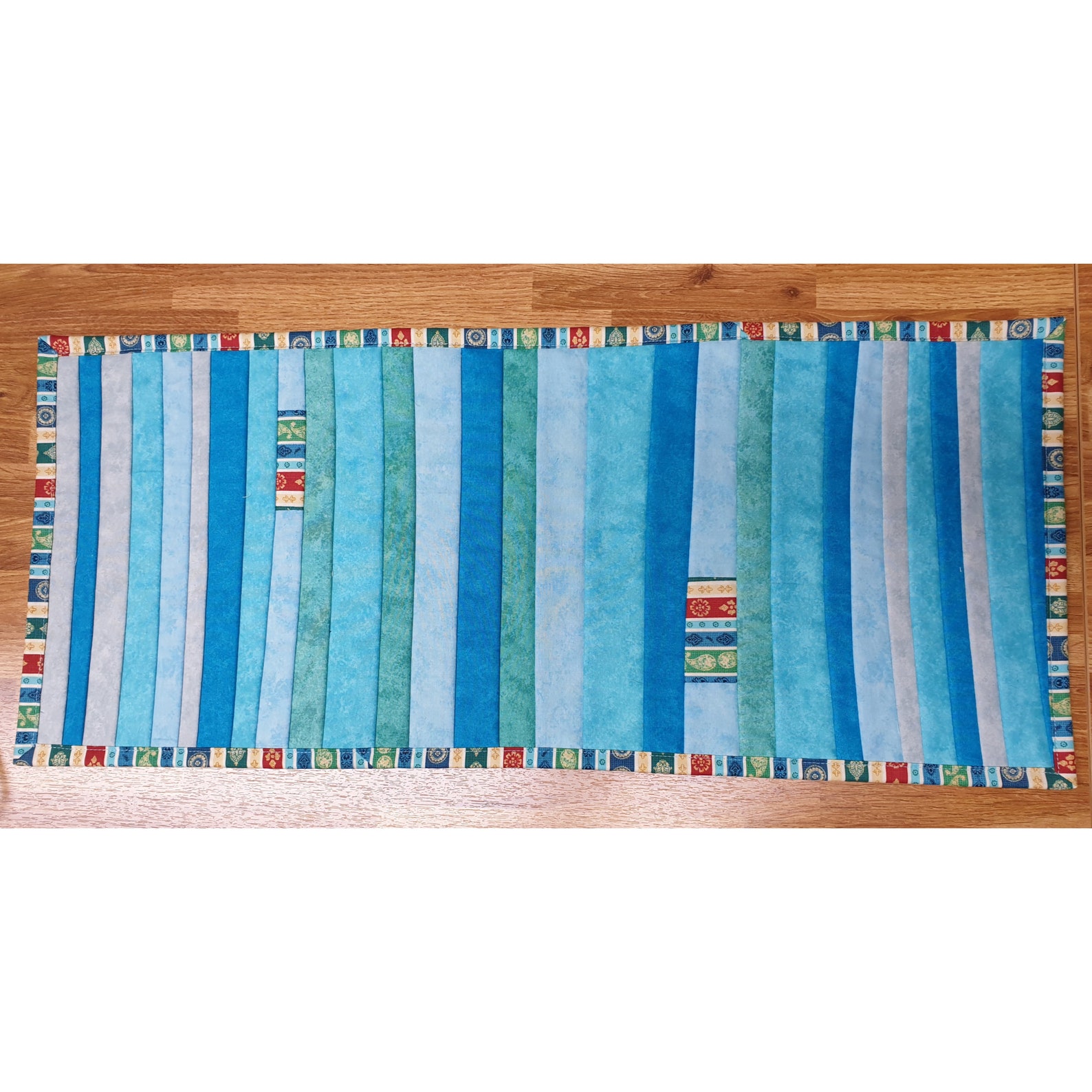 Downloadable PDF Pattern -quilt as You Go Table Runner, Beginner's ...