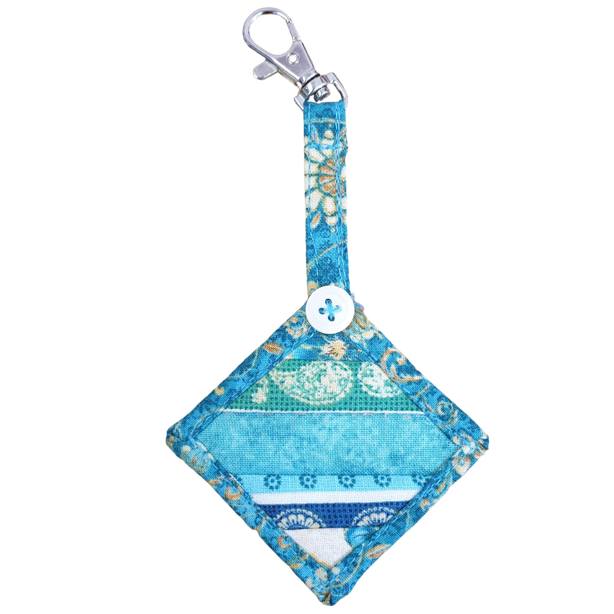 Downloadable PDF Pattern and Free Tutorial-sew a Fabric Key Ring, PDF ...