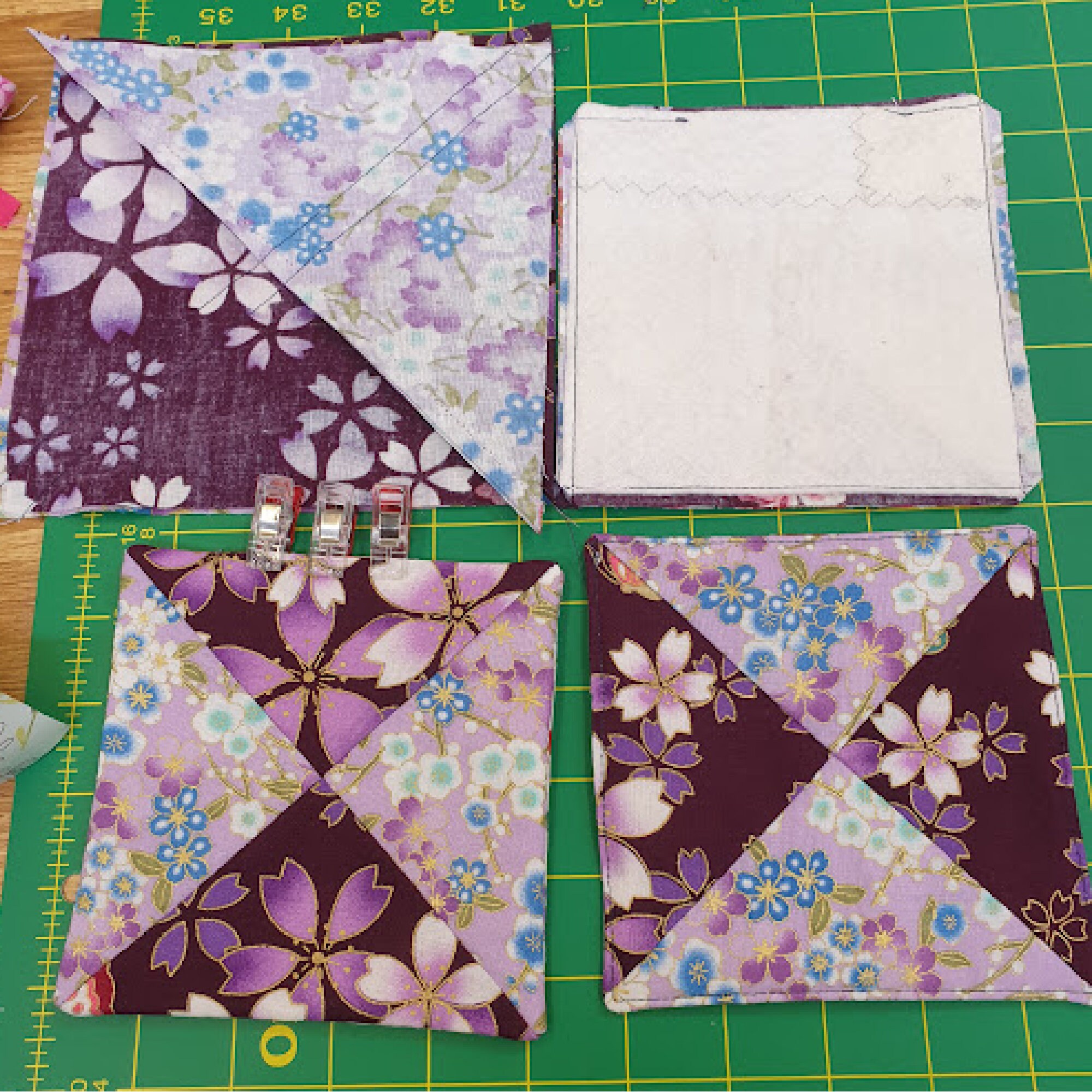 Downloadable PDF Pattern -sew a Set of 8 Coasters. Beginner Sewing ...