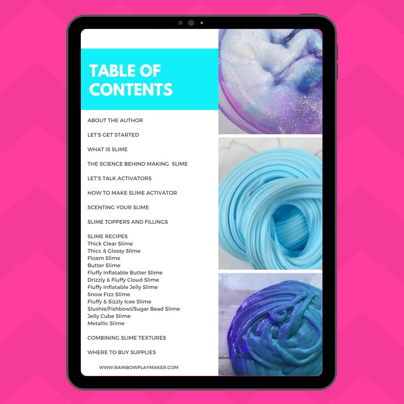 MAKE SLIME Like a PRO Ebook by Rainbowplaymaker Learn My - Etsy