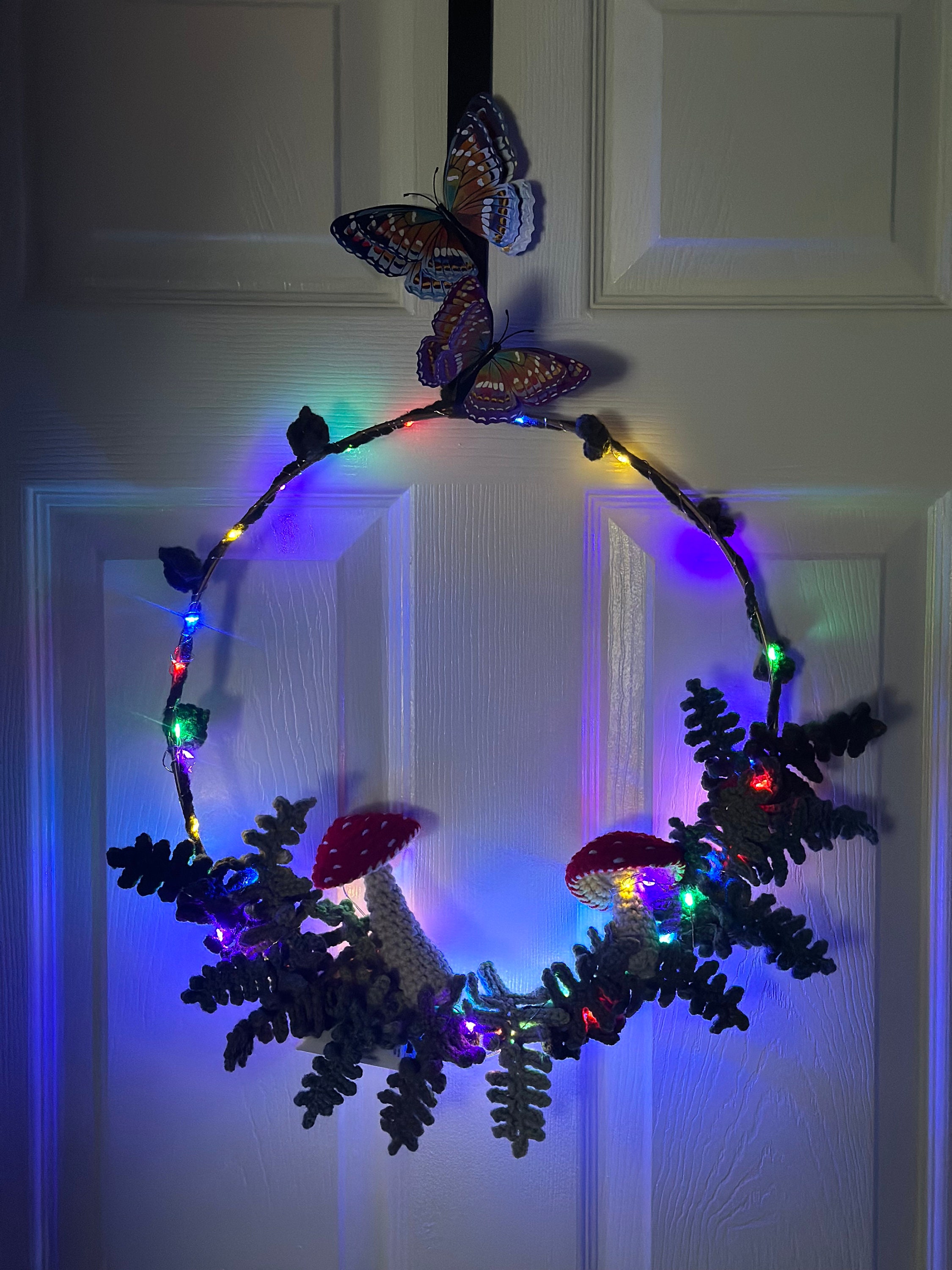 Crochet Mystic Fern Garden Wreath - Etsy