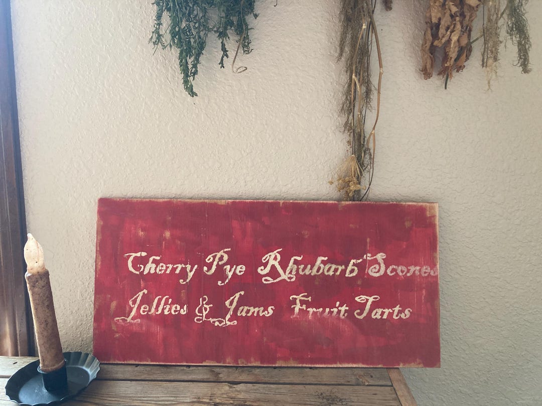 Primitive Colonial Bakery Sign/ Colonial Sign, Primitive Decor Rustic ...