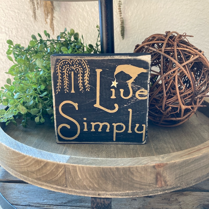 Live Simply Wall Sign - Etsy