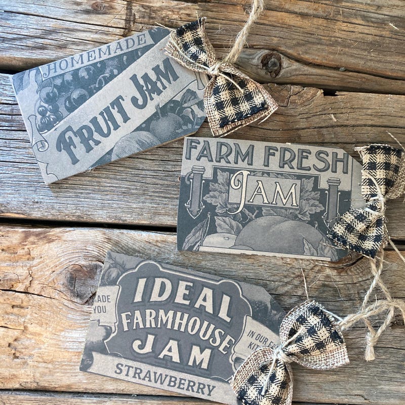 Primitive Tags - Etsy