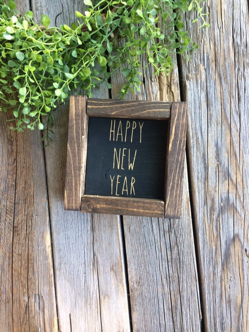 Happy New Year Farmhouse Sign/ Wood Signs / Tiered Tray Sign - Etsy