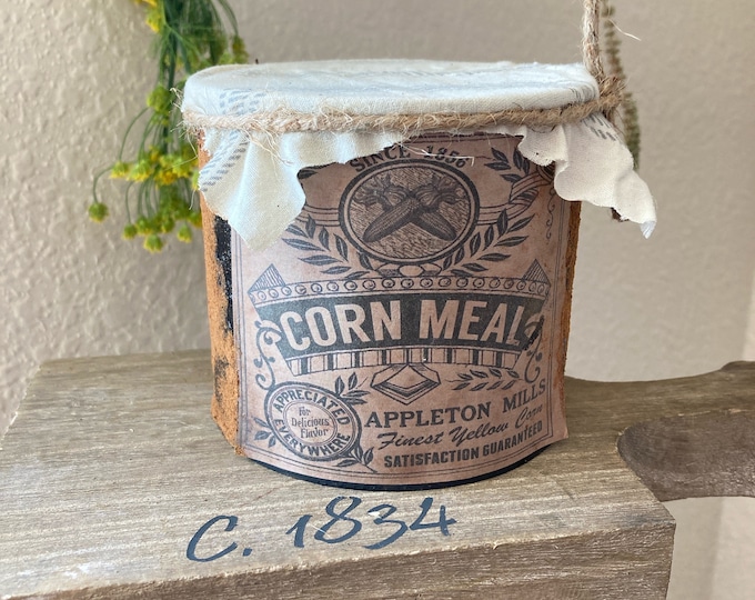Primitive Jar Corn Meal Container Primitive Tiered Tray/ Decor Fall ...