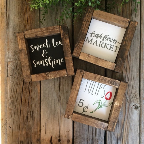Spring Signs/ Farmhouse Signs/sweet Tea Sign/ Farmhouse Spring - Etsy