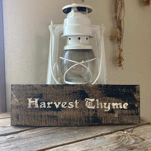 Primitive Harvest Thyme Sign Fall Sign Farmhouse Sign/ / Prim Decor ...