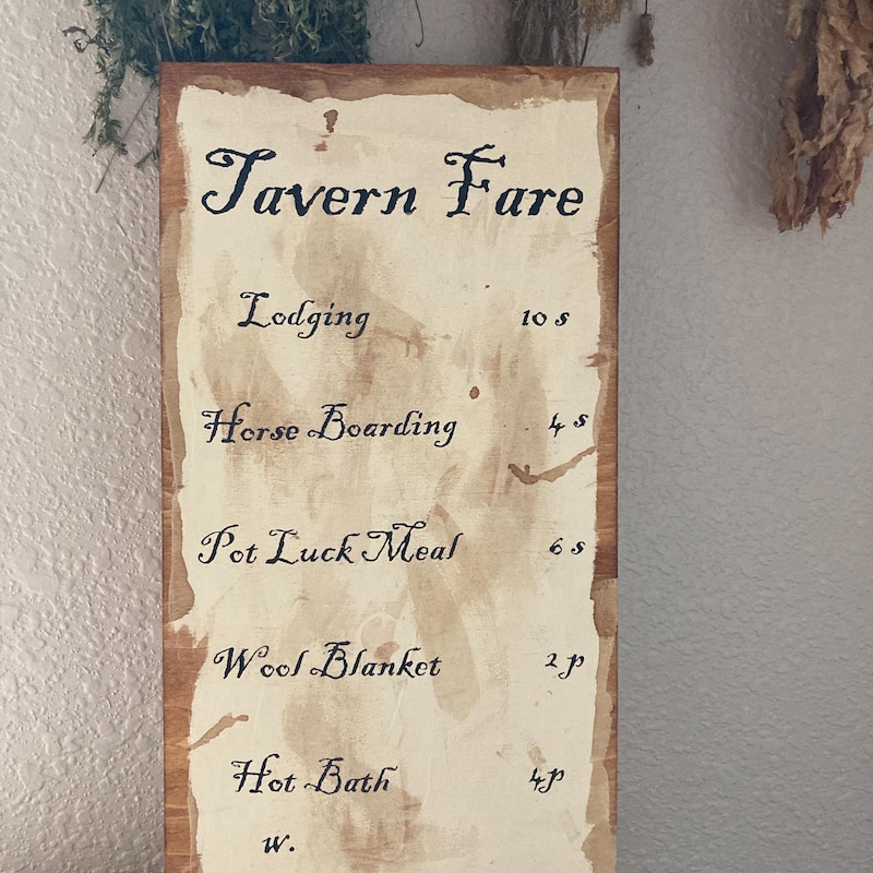 Colonial Tavern Sign - Etsy