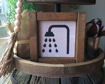 Bathroom Sign Farmhouse Sign/ Wood Signs / Farmhouse Bathroom | Etsy