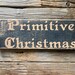 Primitive Christmas Sign Vintage Decor, Primitive Decor Rustic Sign ...