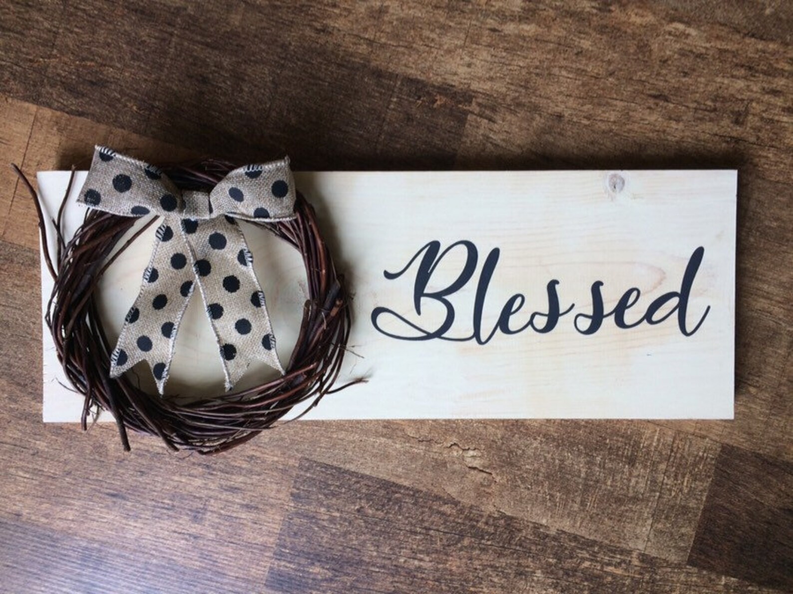 Blessed Sign Large 20x7 Farmhouse Sign/ Farmhouse Decor/ | Etsy