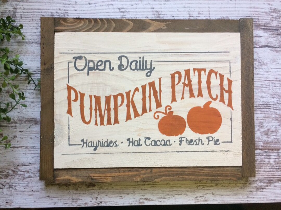 Pumpkin Patch Sign/ Farmhouse Signs/ Pumpkin Patch Farmhouse Decor ...