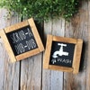 Bathroom Sign Farmhouse Sign/ Wood Signs / Farmhouse Bathroom Sign Mini ...