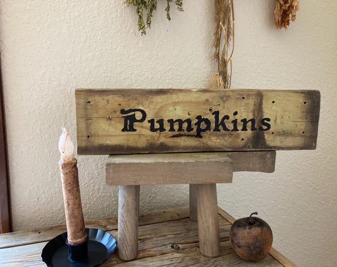 Primitive Pumpkins Sign Fall Sign Farmhouse Sign/ / Prim Decor ...