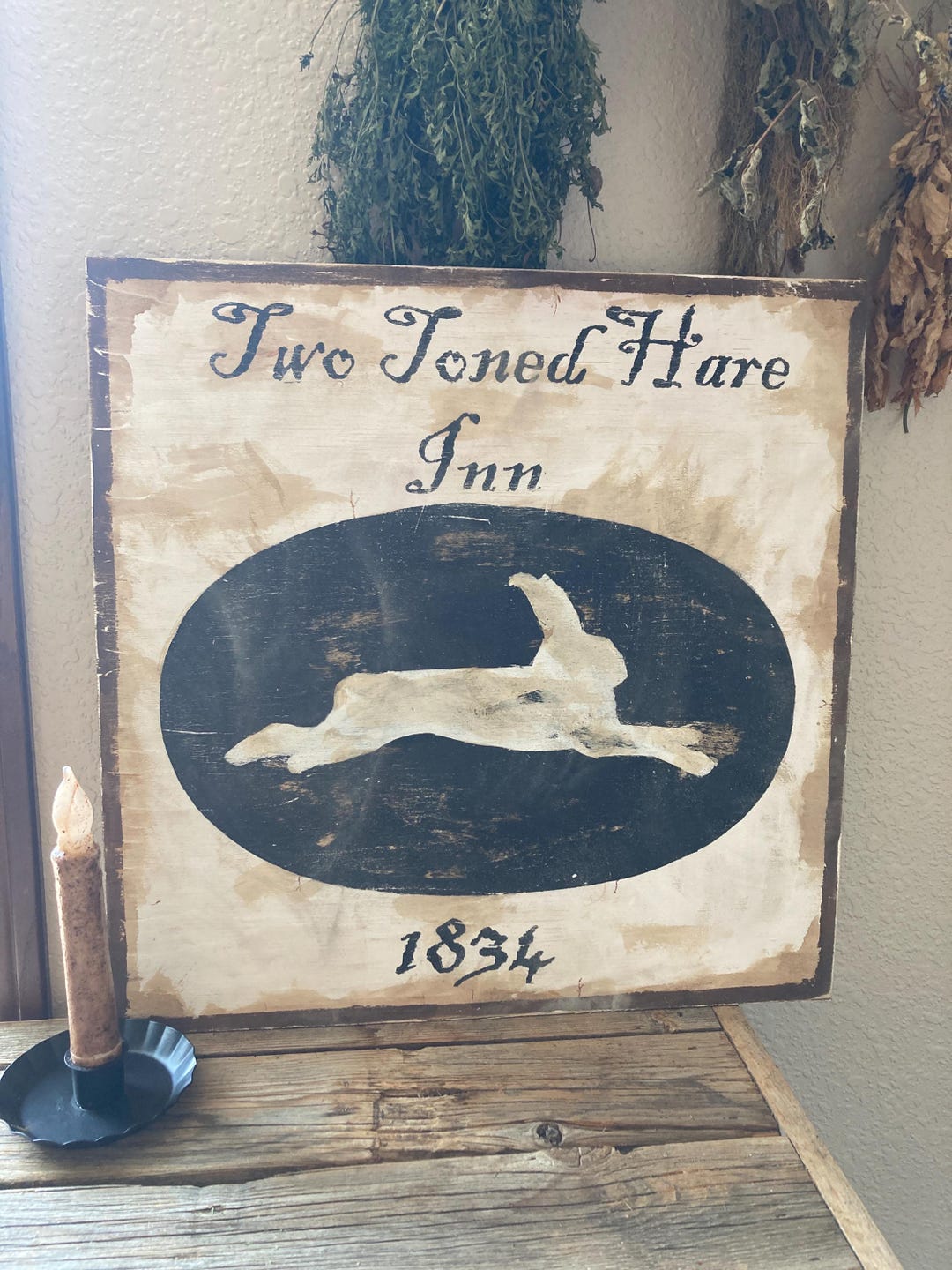 Primitive Tavern Sign/ Colonial Sign Decor Rustic Sign/ Vintage Dining ...