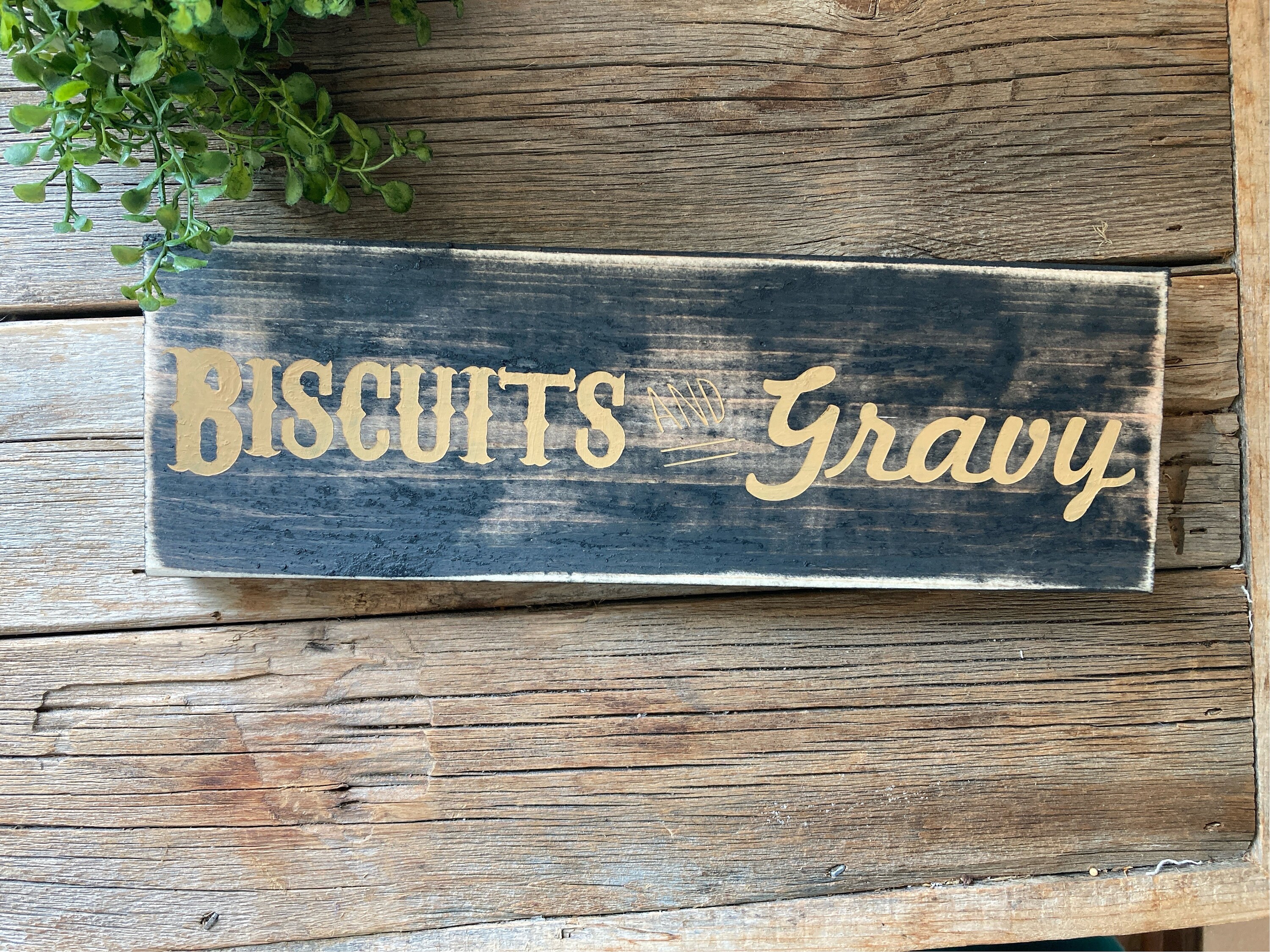 Biscuits and Gravy Sign/ Kitchen Sign/ Farmhouse Kitchen Sign - Etsy