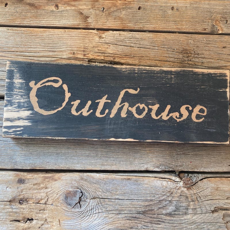 The Privy Bathroom Sign - Etsy