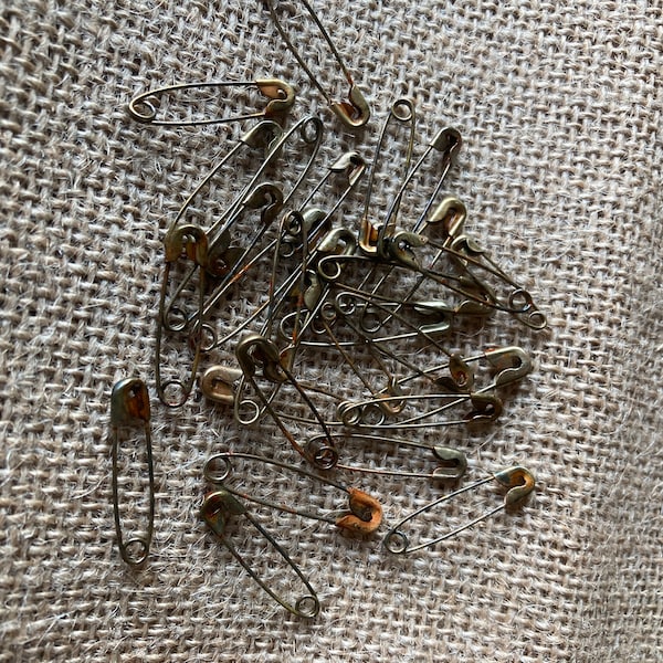 Rusted Safety Pins - Etsy