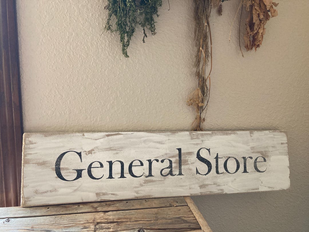 Primitive General Store Sign- Large/ Colonial Sign, Primitive Decor ...