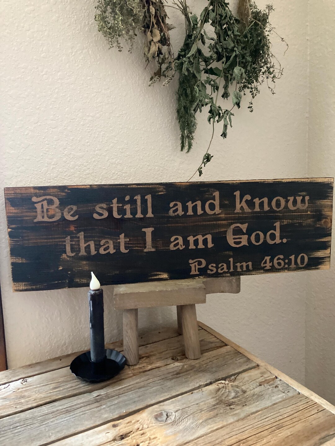 Be Still and Know That I Am God Sign Scripture Sign Dining Room Sign ...