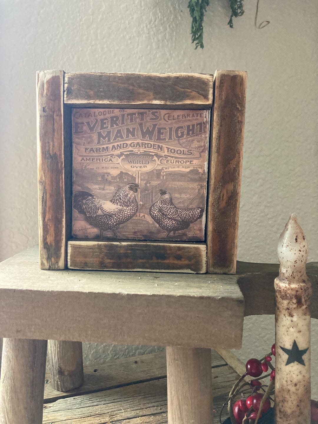 Primitive Farm and Garden Tool Sign/ Primitive Sign/ Primitive Kitchen ...