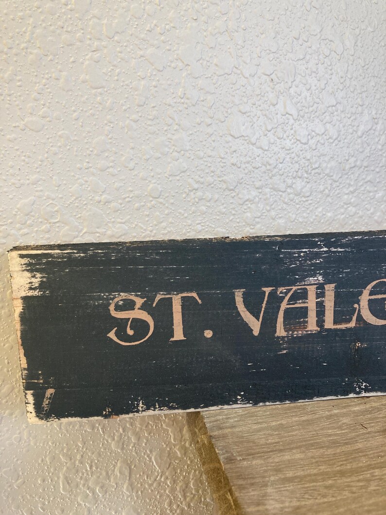 Primitive St Valentine's Day Sign Vintage Decor, Primitive Decor Rustic ...
