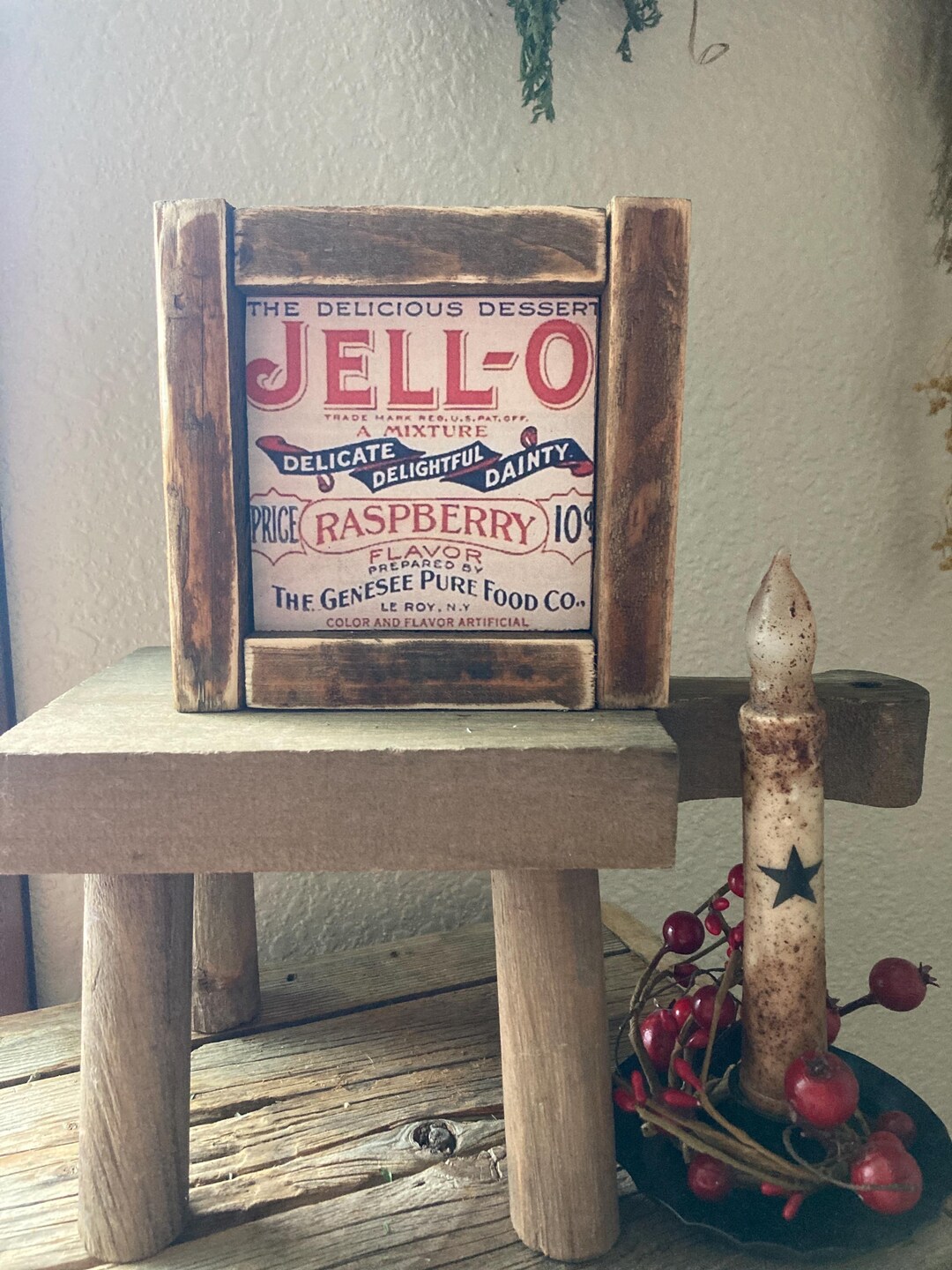 Vintage Inspired Jello Sign/ Patriotic Tiered Tray Sign/ USA Decor ...