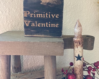 Primitive Saltbox House Prim Wood Block Sign Vintage Decor, Primitive ...
