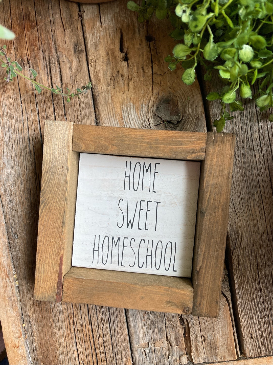 Home Sweet Homeschool Sign/ Wood Signs / Christian Sign Tiered Tray ...